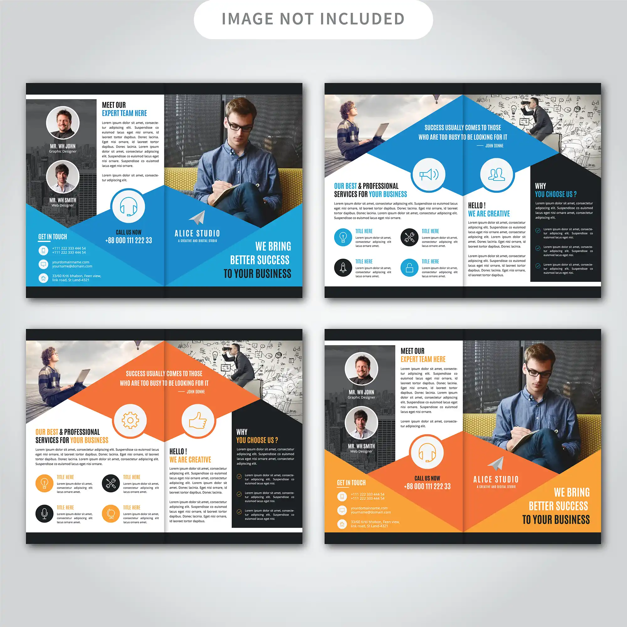 4-Page Brochure Printing - Premium Quality Starting at ₹350